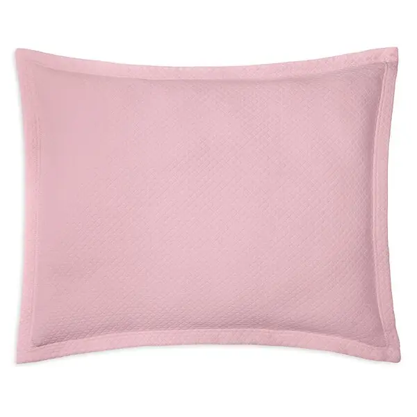 SFERRA Rombo Diamond Pique Matelasse Sham, King - Carnation
