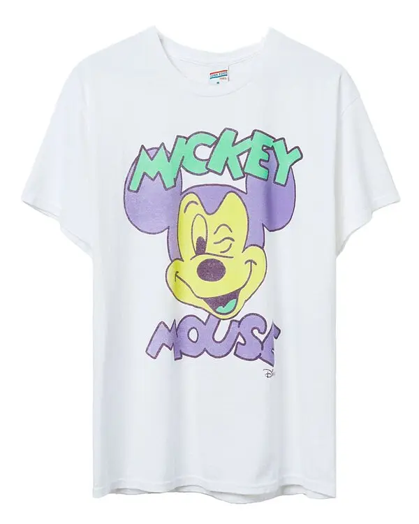 Junk Food Clothing Mickey Wink Flea Market Tee - White
