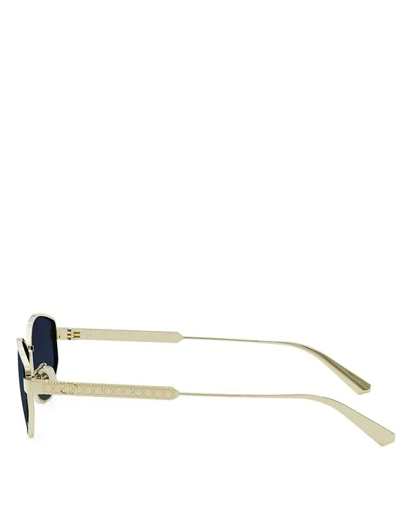 Dior Geometrical Sunglasses, 57mm - Gold/blue