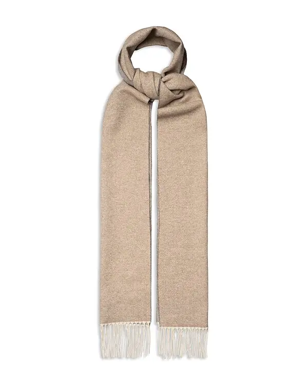 Eton Solid Cashmere Scarf - Beige