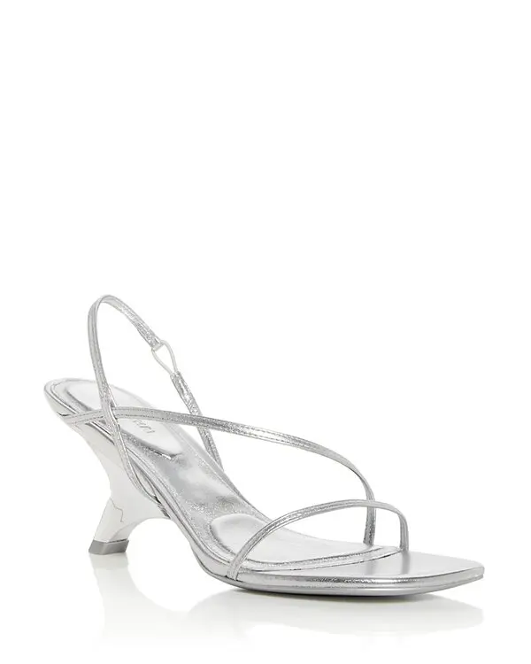Simkhai Shadow Strappy Sandals - Silver