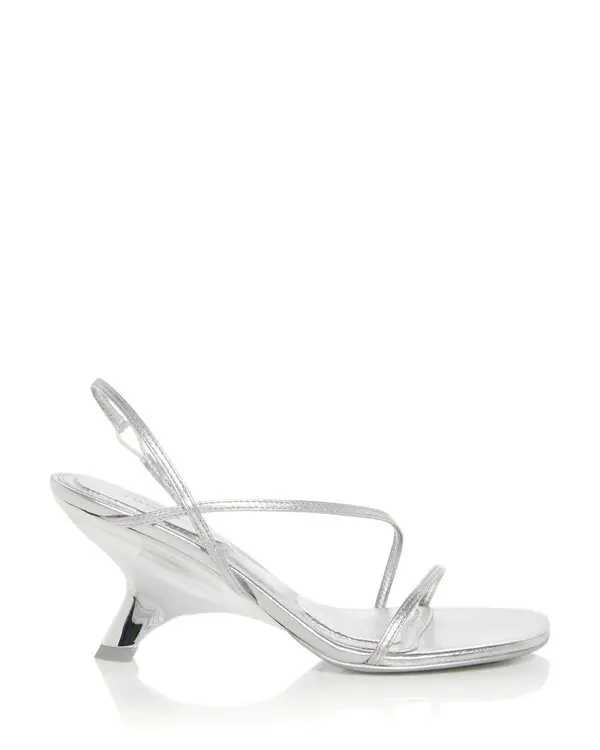 Simkhai Shadow Strappy Sandals - Silver