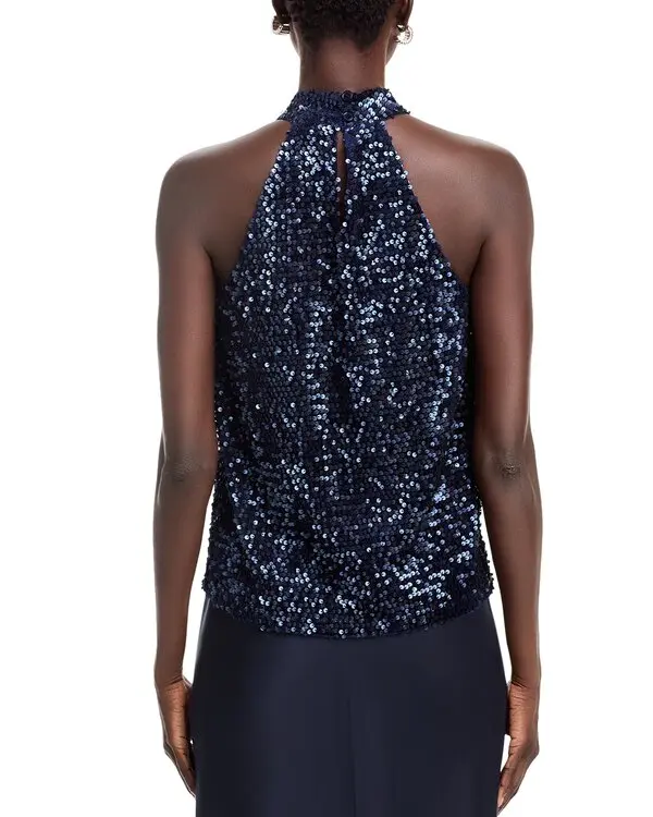 KOKO + MASON Sequin Halter Top