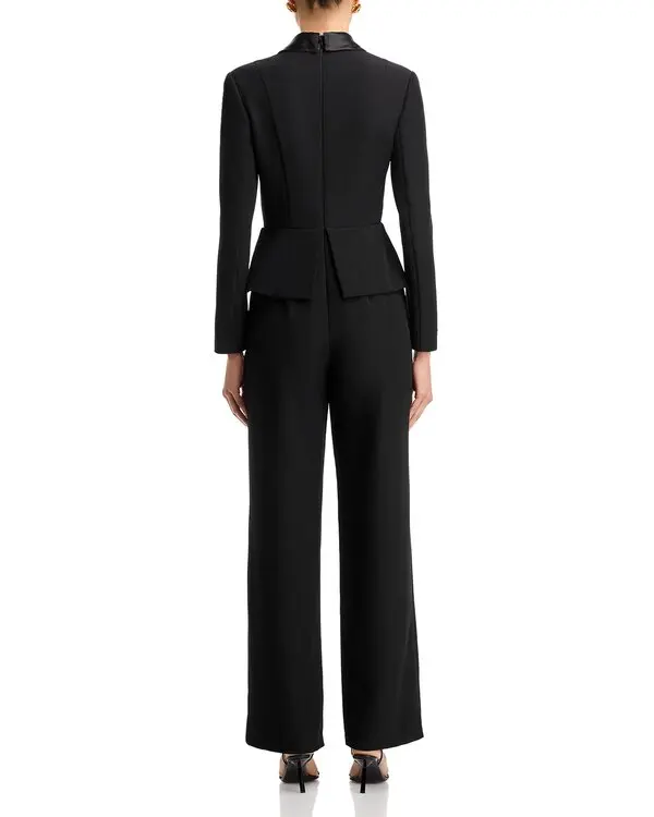 Aidan Mattox Bow Trim Jumpsuit