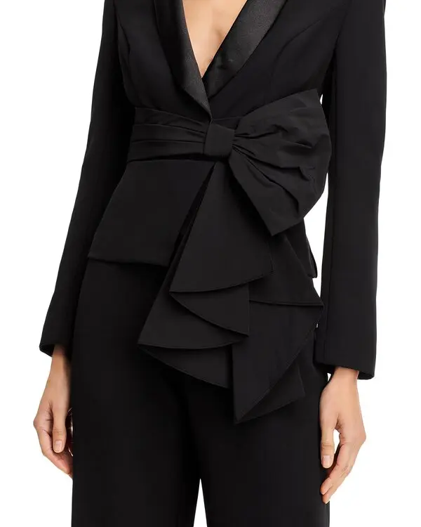 Aidan Mattox Bow Trim Jumpsuit