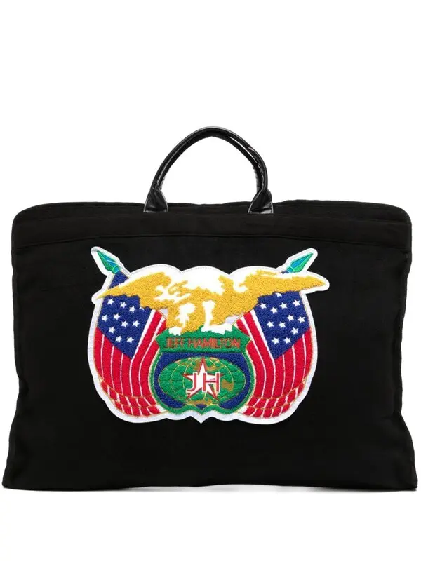 JEFF HAMILTON Logo-embroidered Travel Bag - Black