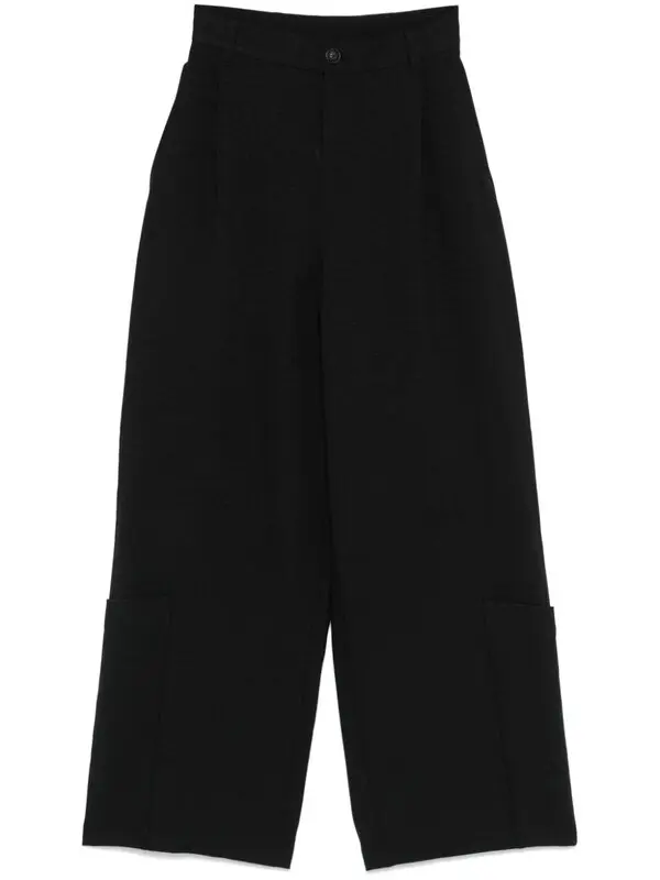 Y3 Wide-leg Trousers - Black