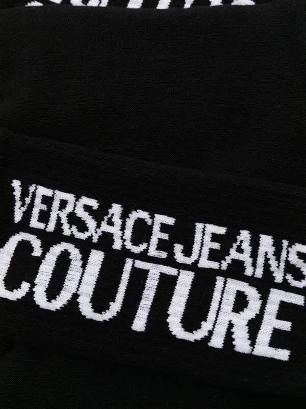Versace Logo Intarsia Knitted Socks