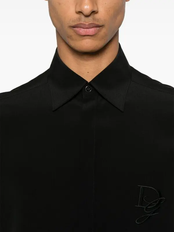 Dolce & Gabbana Logo-embroidered Shirt