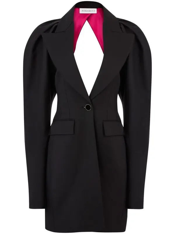 Nina Ricci Halter Cocoon-sleeve Coat
