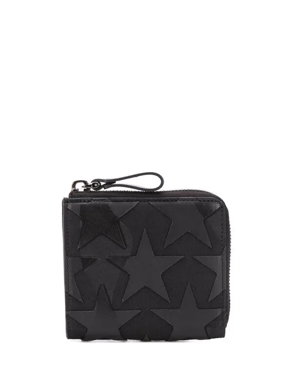 Valentino Garavani Camouflage Star Patch Wallet - Black