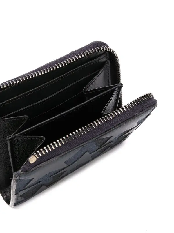 Valentino Garavani Camouflage Star Patch Wallet - Blue