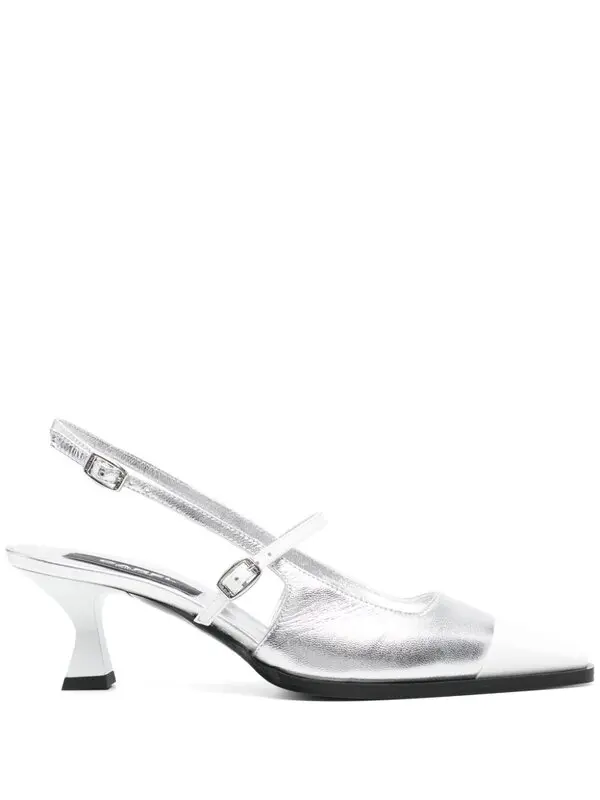 CAREL 50mm Cecile Pumps - Silver