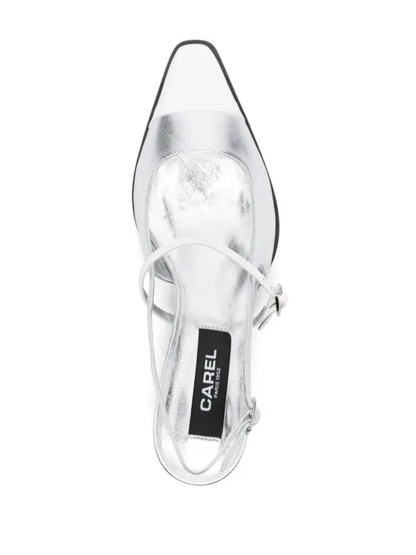CAREL 50mm Cecile Pumps - Silver