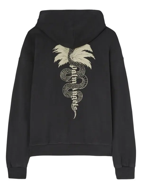 Palm Angels Snake-print Hoodie