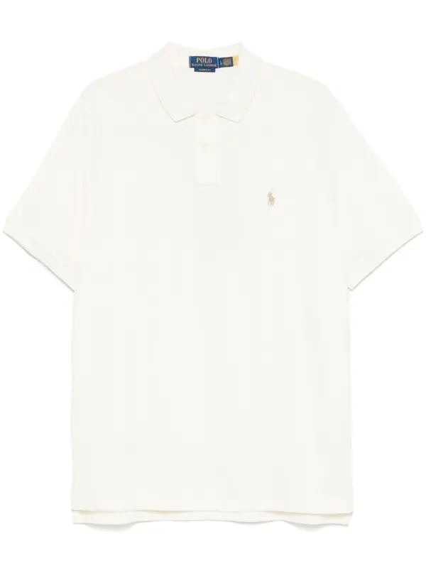 Polo Ralph Lauren Polo Pony-embroidered Polo Shirt - Neutrals