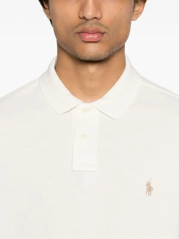 Polo Ralph Lauren Polo Pony-embroidered Polo Shirt - Neutrals