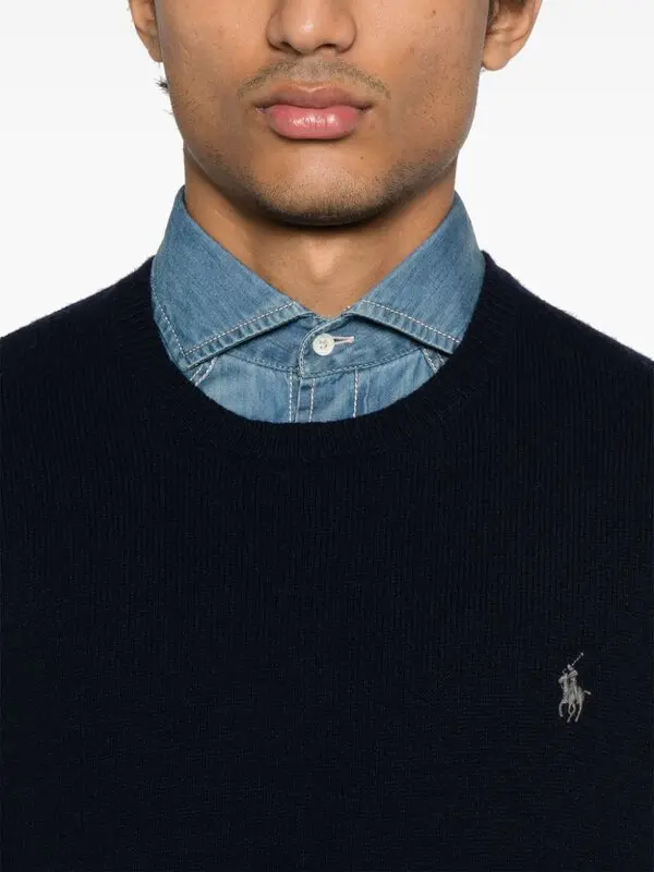 Polo Ralph Lauren Pony-embroidered Sweater - Blue