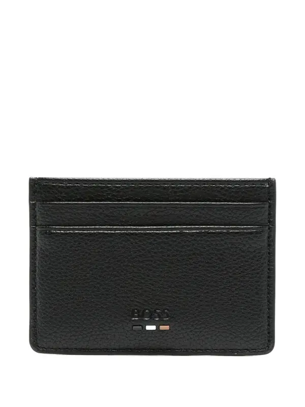 BOSS Faux-leather Card Holder - Black