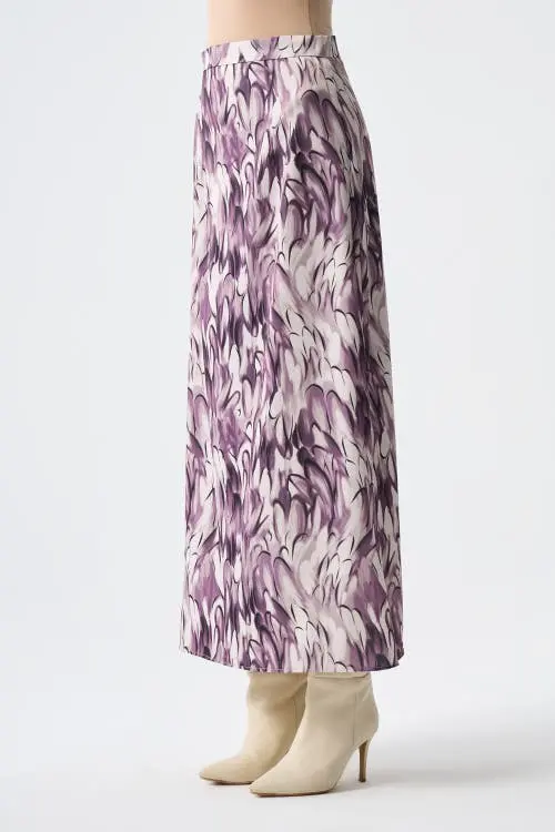 MIZALLE Ellipse Pattern Satin Skirt