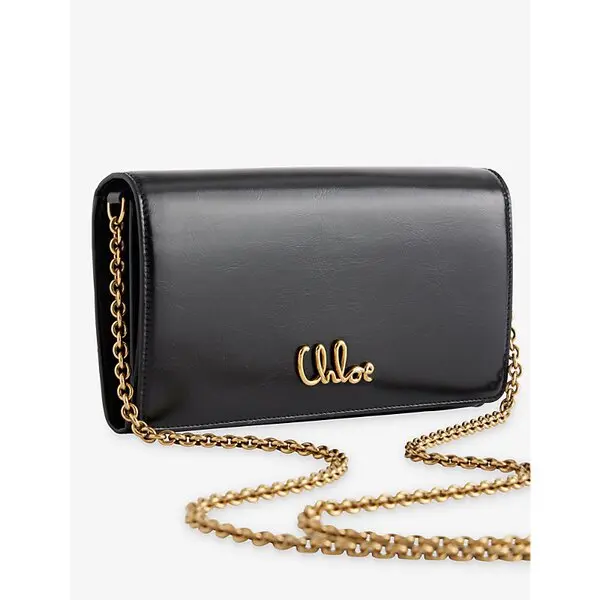Chloé The Iconic Flap Leather Wallet-on-chain
