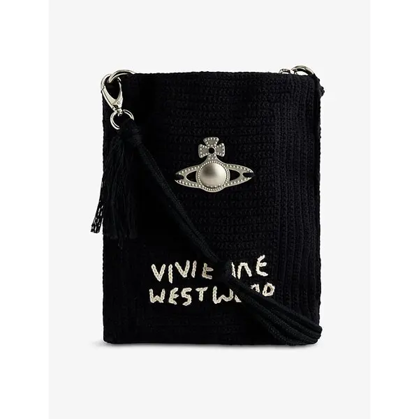 Vivienne Westwood Mabel Small Crochet Tote Bag - Black