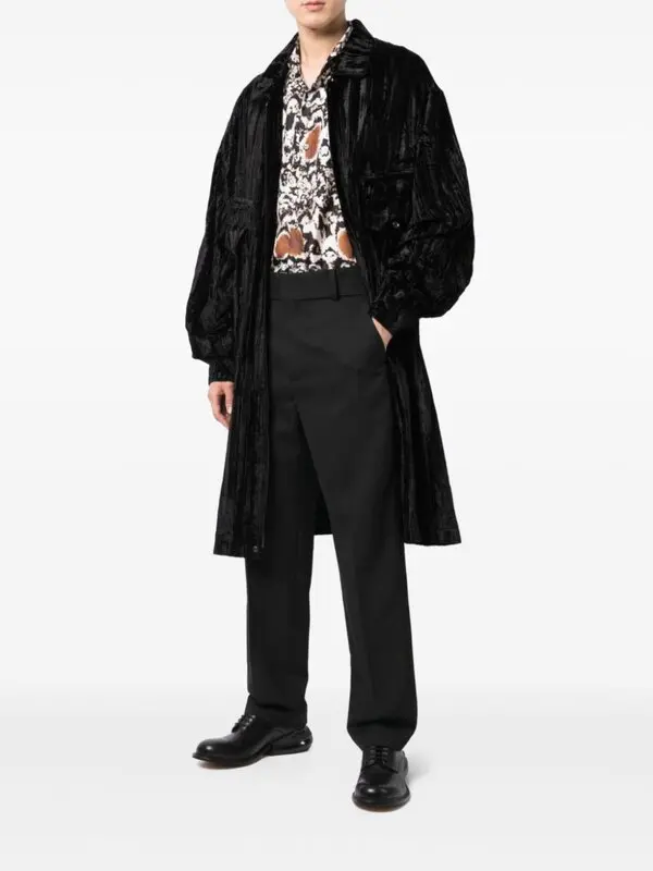 EDWARD CRUTCHLEY Velvet Tailored Coat