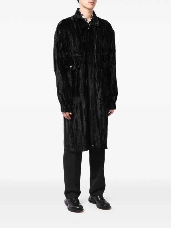 EDWARD CRUTCHLEY Velvet Tailored Coat