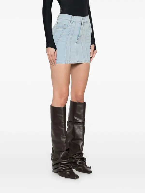 MUGLER Spiral Mini Skirt
