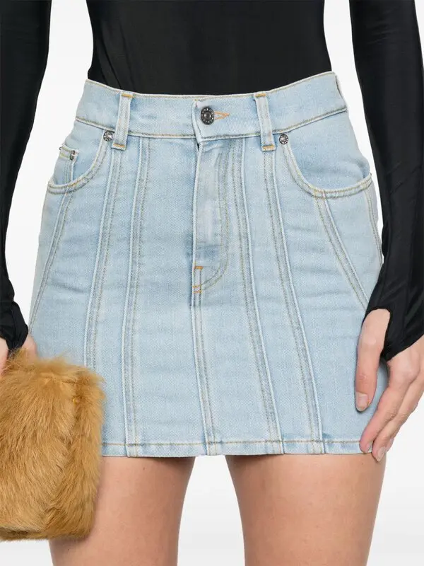 MUGLER Spiral Mini Skirt