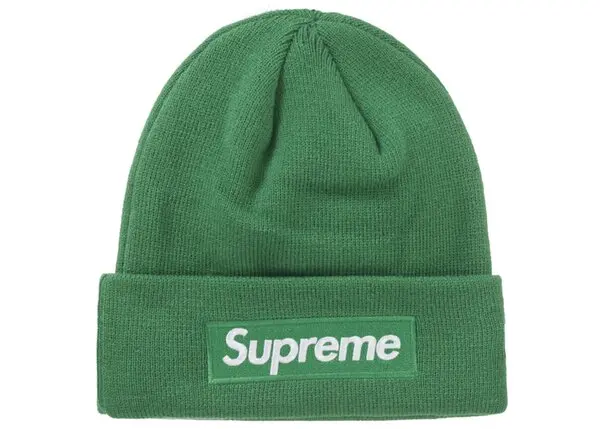 Supreme New Era Box Logo Beanie - Green