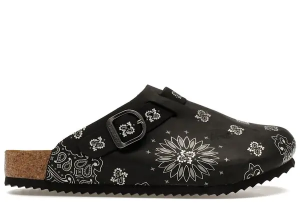 BRAVEST STUDIOS Suede Paisley Clogs - Black