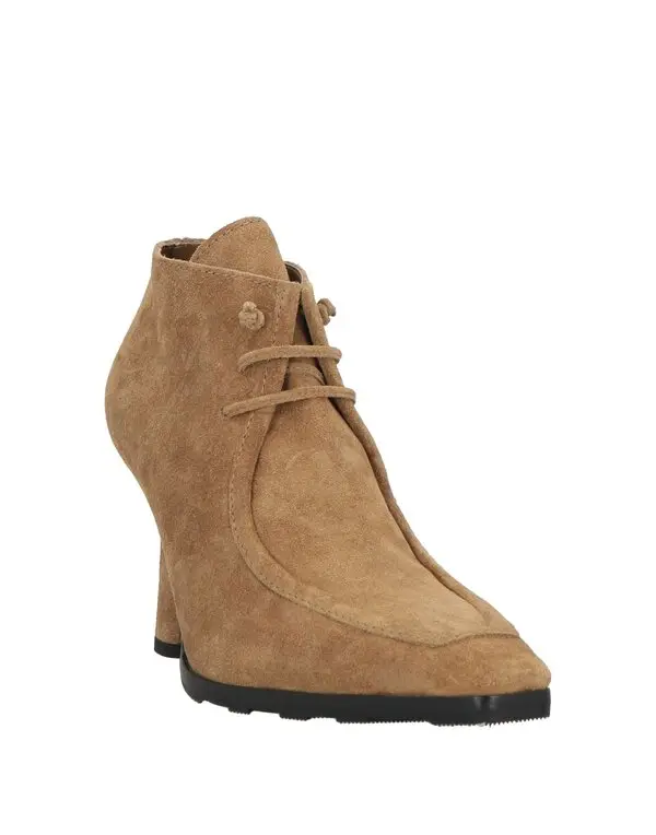 Burberry Lace-up Ankle Boots - Beige