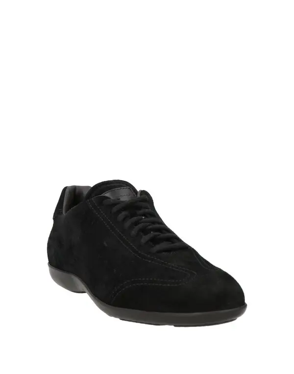 Santoni Leather Sneakers - Black