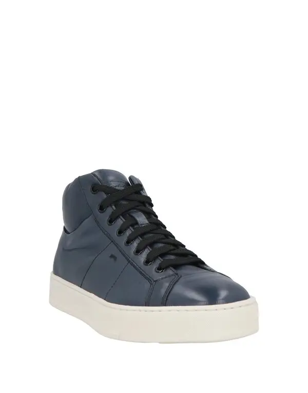 Santoni Leather High-top Sneakers