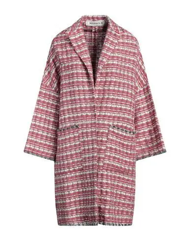 SHIRTAPORTER Tweed Single-breasted Coat With Fringes - Red