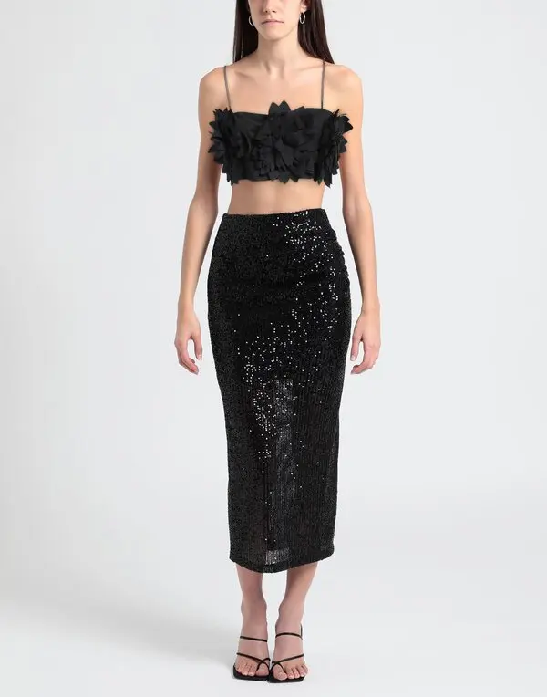 SHIRTAPORTER Floral Appliquéd Crop Top