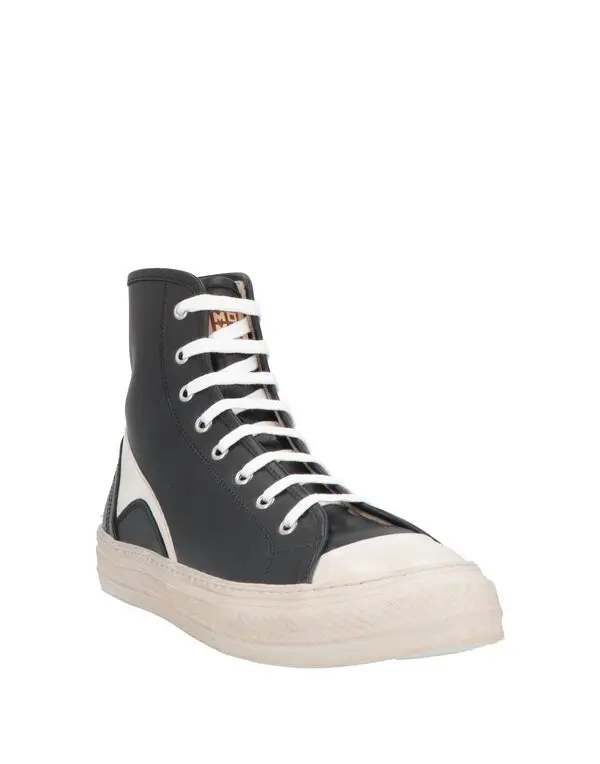 Moma Leather High-Top Sneakers In Black - 75% Off | Editorialist display picture 1