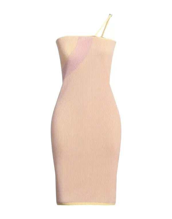 Gcds Mini Knit One-shoulder Dress