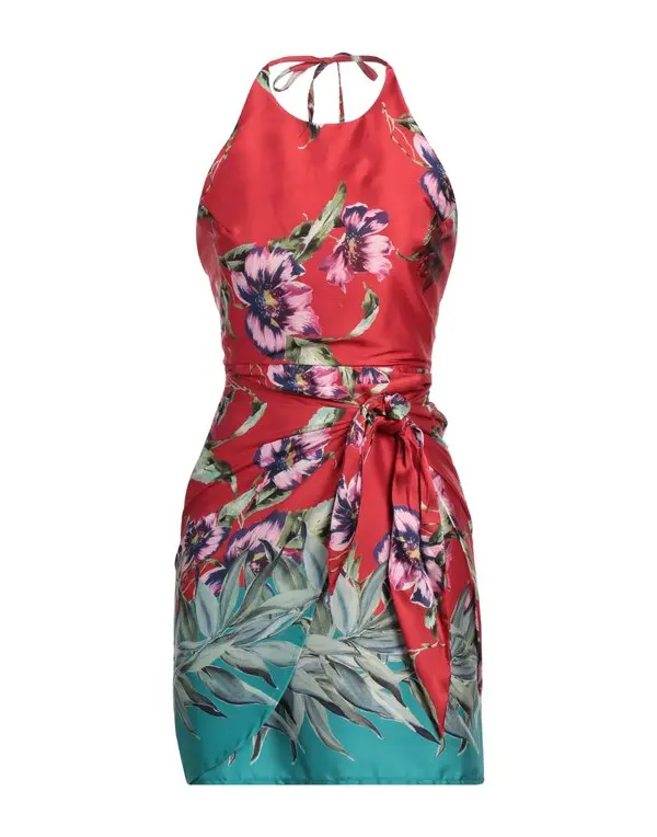 guess red floral dress Eco Red Floral Juliana Maxi Dress