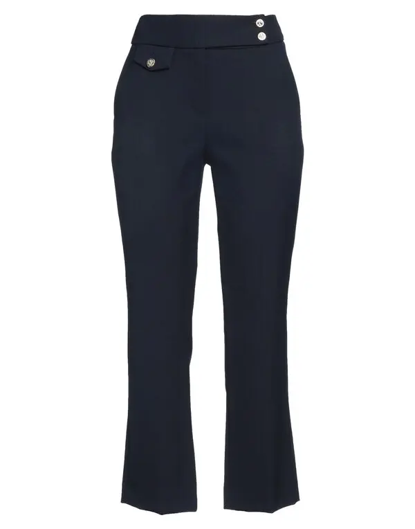 Seductive Straight-leg Crepe Pants - Navy