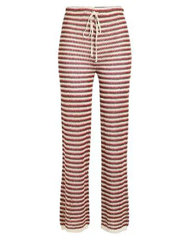 VICOLO Striped Knitted Pants - Green