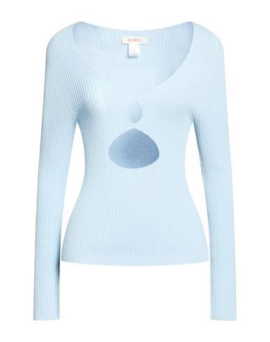 KONTATTO Ribbed Knit Viscose Blend Sweater - Blue