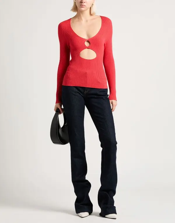 KONTATTO Ribbed-knit Sweater - Red