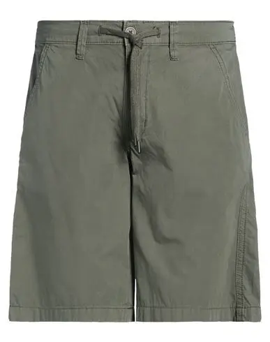 ONLY & SONS Solid Color Casual Shorts - Green