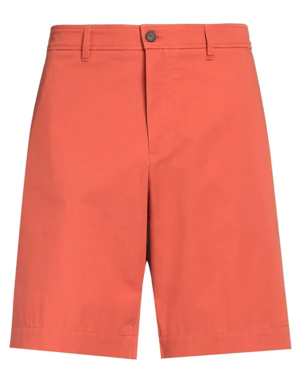 Maison Kitsuné Cotton Bermuda Shorts - Orange