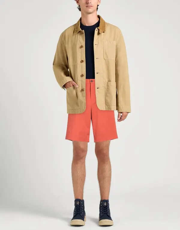 Maison Kitsuné Cotton Bermuda Shorts - Orange