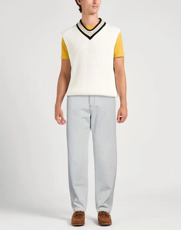 DIESEL® Straight-leg Jeans With Leather Trims