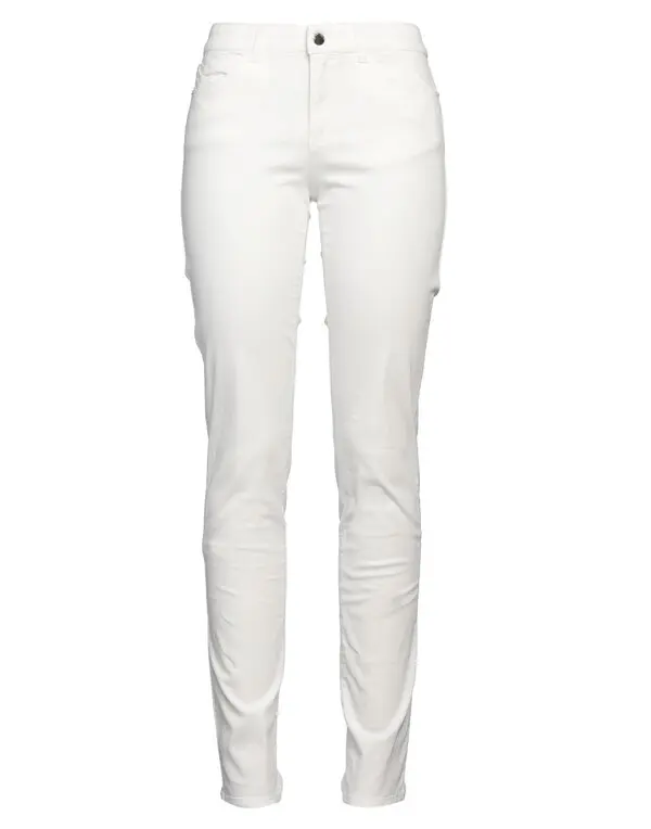 Emporio Armani Twill Tapered Pants - White
