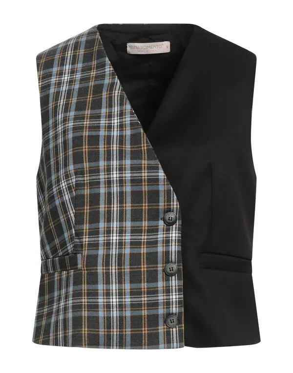 RINASCIMENTO Gabardine Tartan Vest